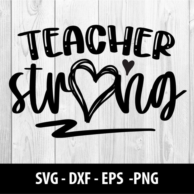 Teacher Strong Svg - Etsy