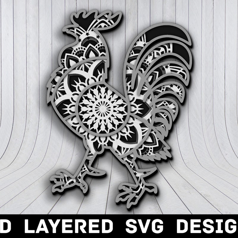 Rooster Svg - Etsy