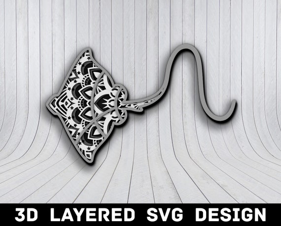 3D Mandala Stingray SVG File Stingray SVG File Stingrays 3D - Etsy