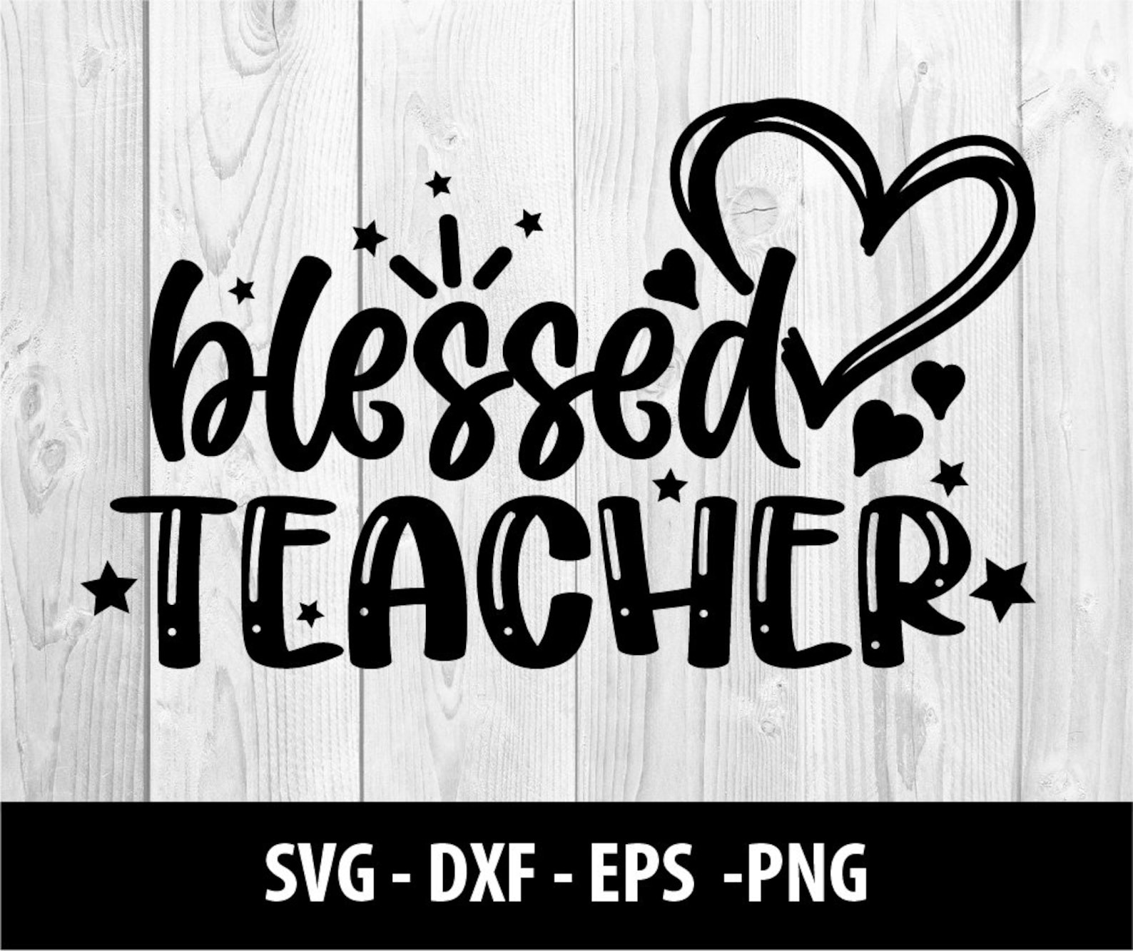 Blessed Teacher SVG Files Blessed Teacher DXF Svg File Love - Etsy