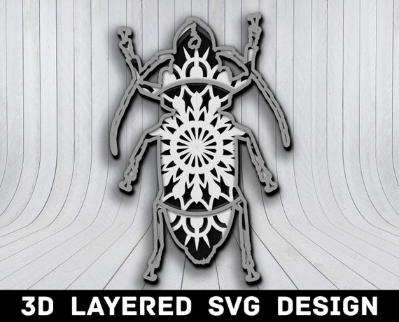 3D Mandala Bugs SVG File Bugs Mandala SVG Files Beetle Bugs - Etsy New ...