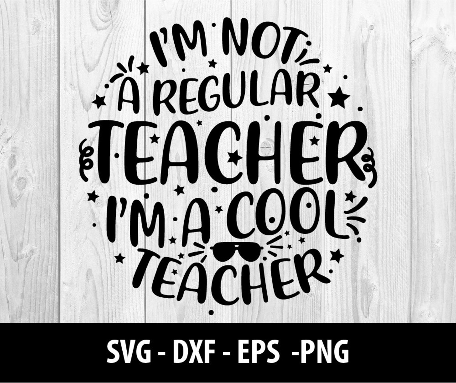 I Am Not a Regular Teacher I Am a Cool Teacher SVG Files I Am - Etsy