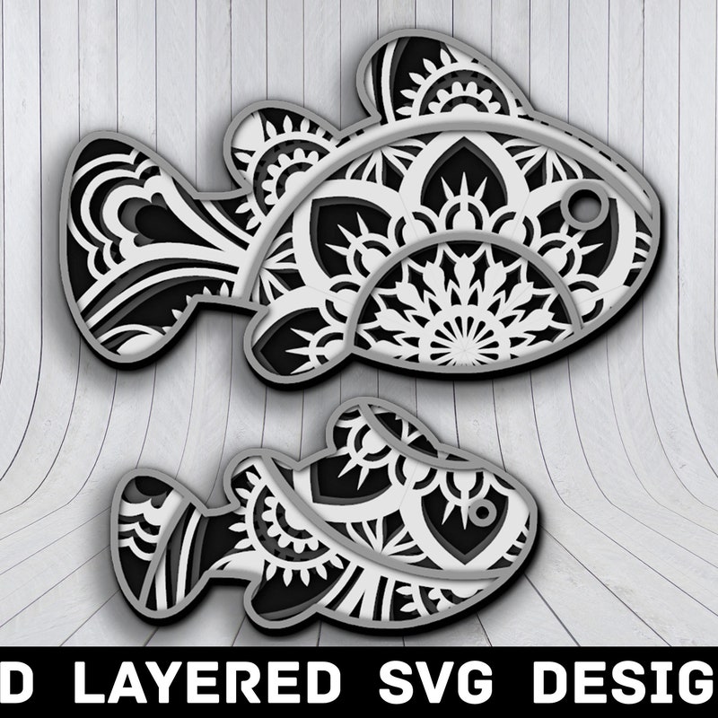 Fish Mandala Svg - Etsy