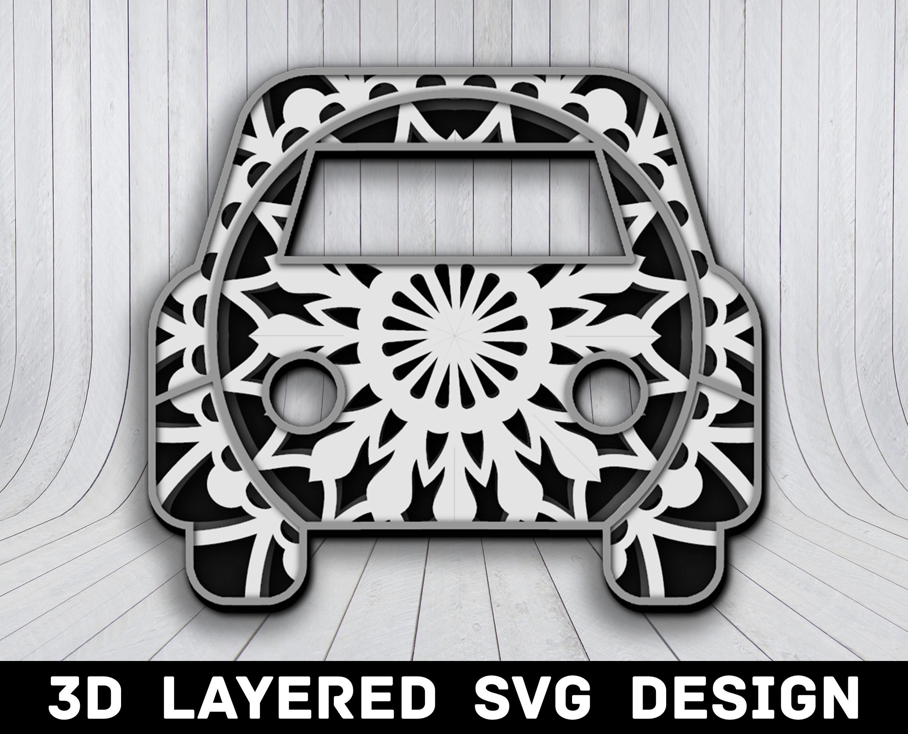 3D Mandala Car SVG File 3D Car Mandala SVG Files Racing Car - Etsy Ireland
