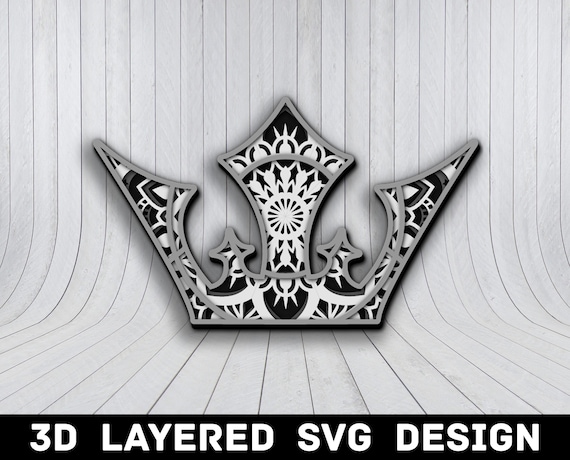 3D Mandala Crown SVG File Crown Mandala SVG Files Crown - Etsy