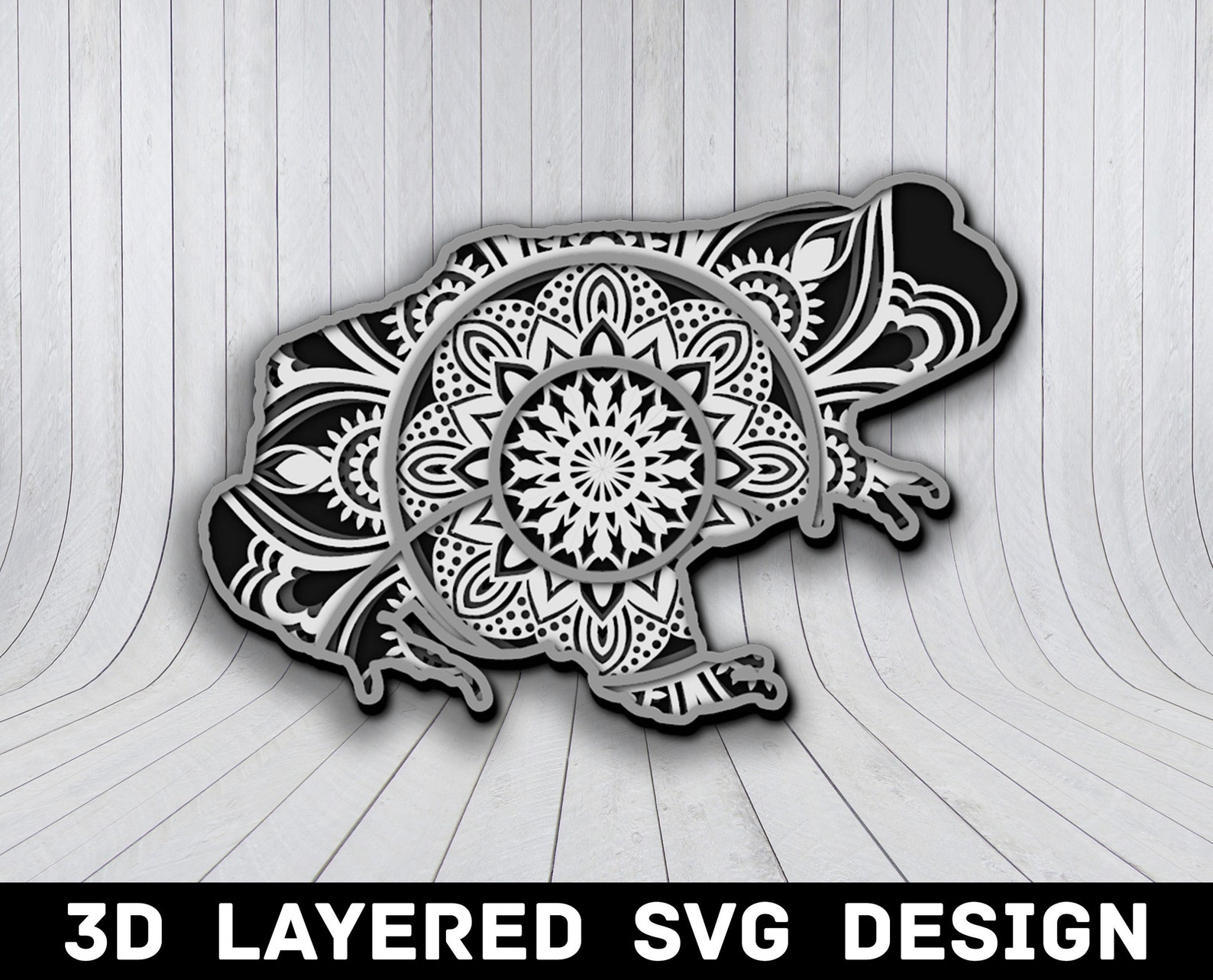 3D Mandala Toad SVG File 3D Toad Mandala SVG Files Toad 3D - Etsy