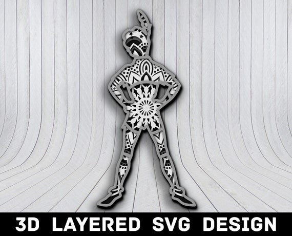 3D Mandala Peter Pan SVG File Peterpan SVG Files Peter Pan - Etsy