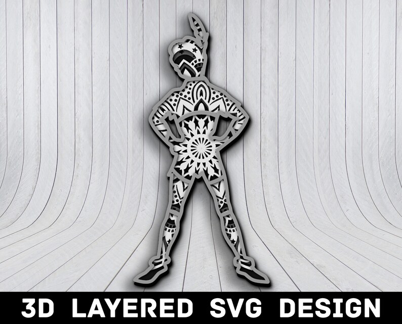 3D Mandala Peter Pan SVG File Peterpan SVG Files Peter Pan - Etsy