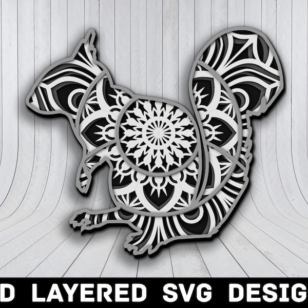 Laser File Squirrel - Etsy