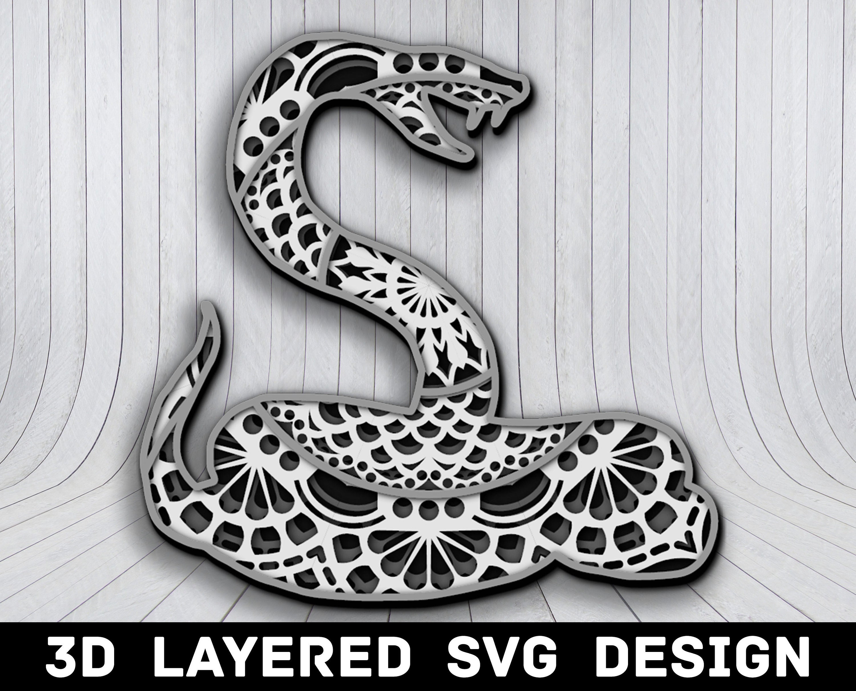 Snake 3d Canvas - Etsy