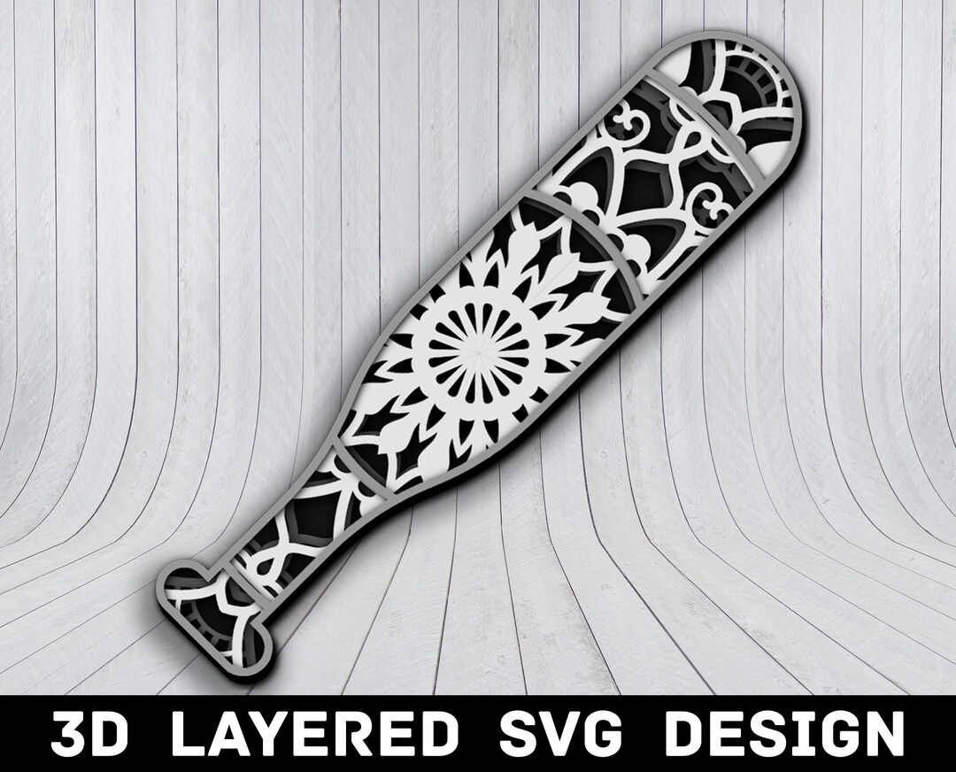 3D Mandala Baseball SVG File, Baseball SVG Files, Baseball 3D Mandala ...