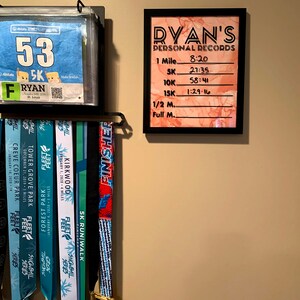 Customizable Dry Erase Personal Records Board, Runner / Cycler, Pink ...