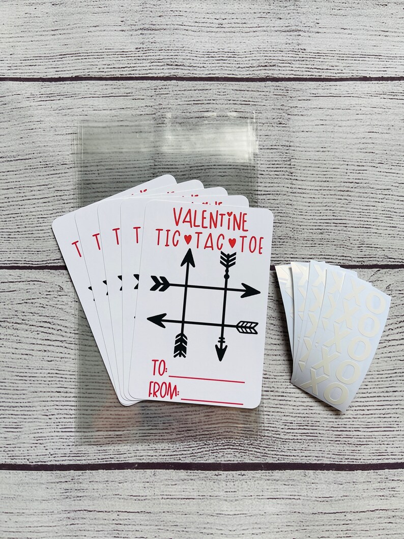 Set of 5 Valentine's Day Tic Tac Toe Kisses & Hugs Candy - Etsy