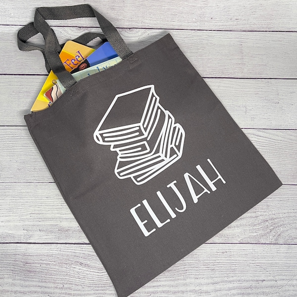 Library Book Bag - Etsy