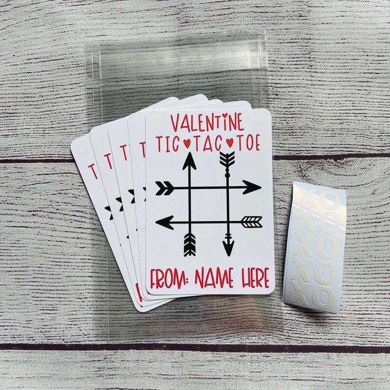 Set of 5 Valentine's Day Tic Tac Toe Kisses & Hugs Candy - Etsy
