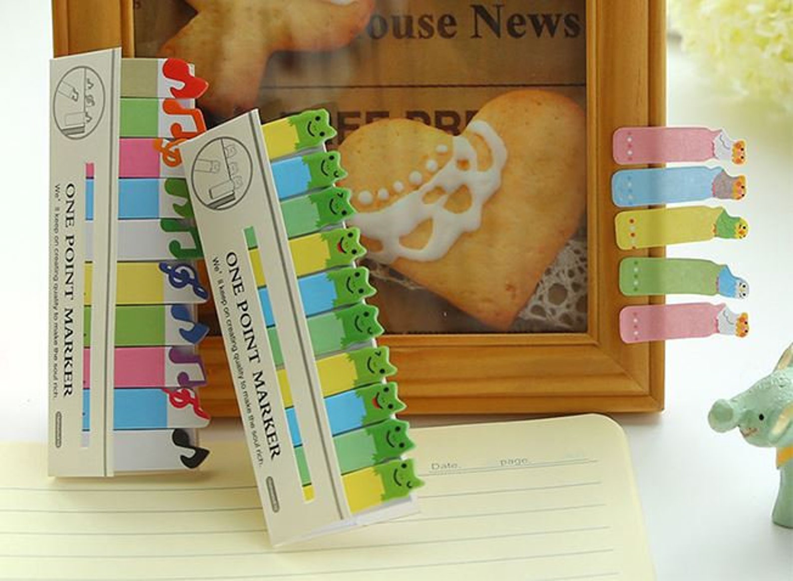 Cute Animal Sticky Flags Set small 150 Sheets Self | Etsy