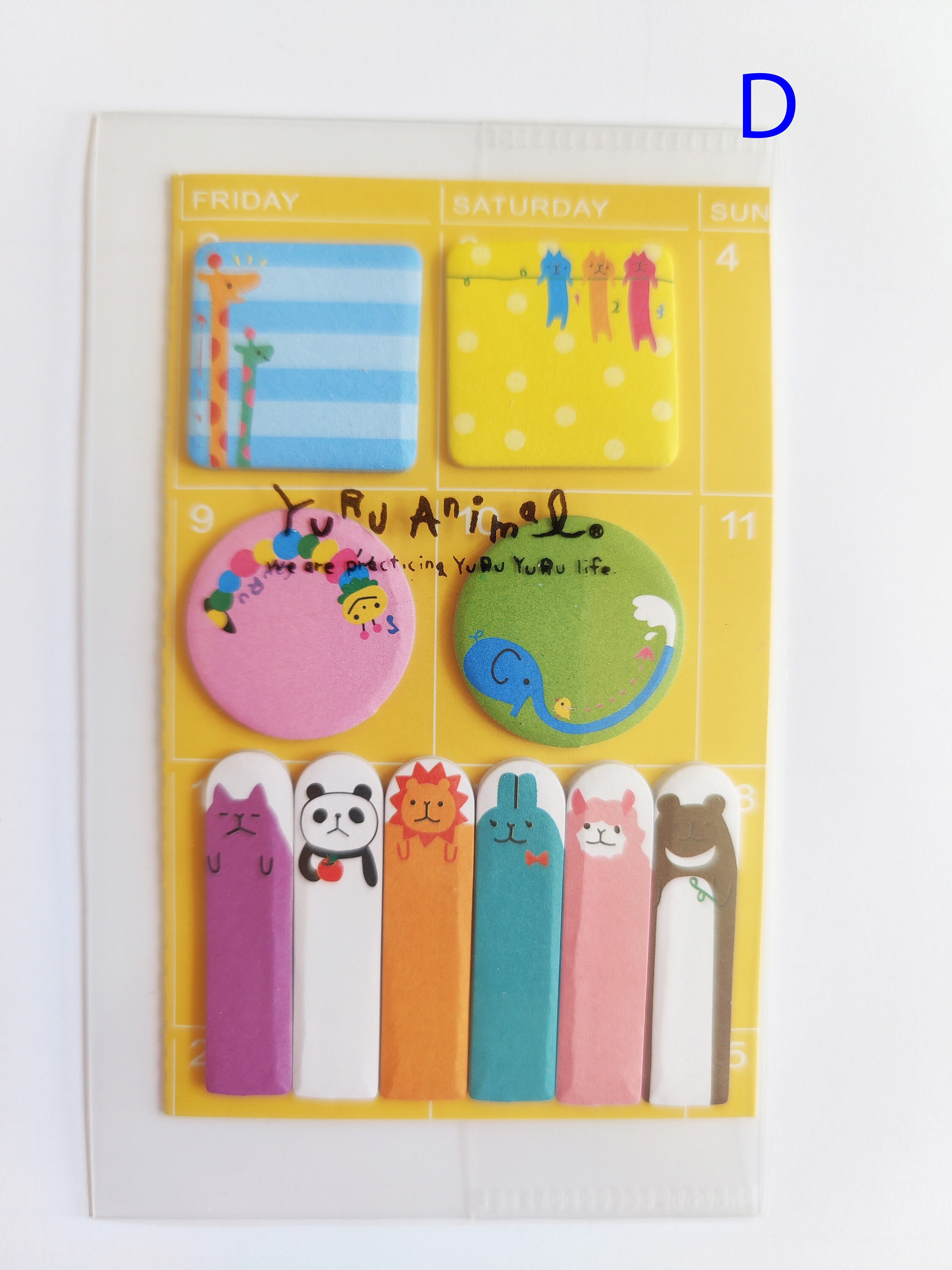 3 Pack Cute Kawaii Sticky Notes Set 150 Sheets Sticky | Etsy