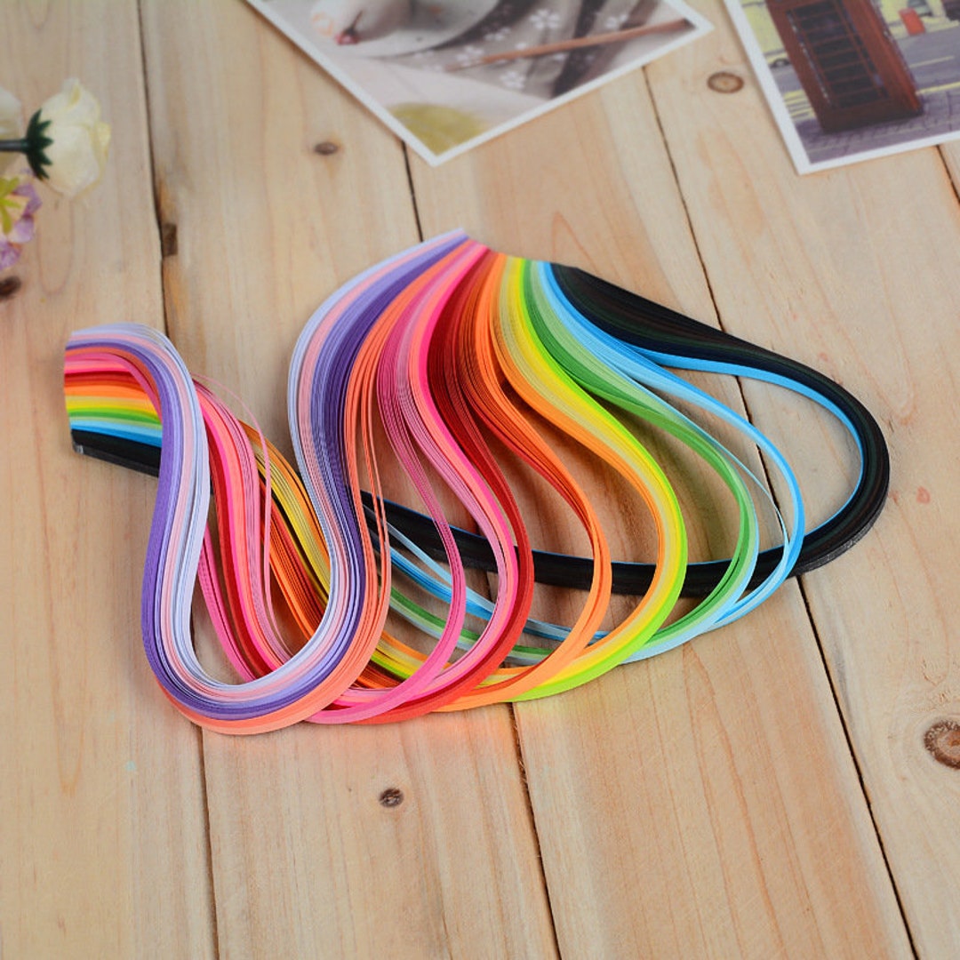 Quilling Paper 26 Colors, 260 Strips, 3mm, 5mm, 7mm by 39cm, Double ...