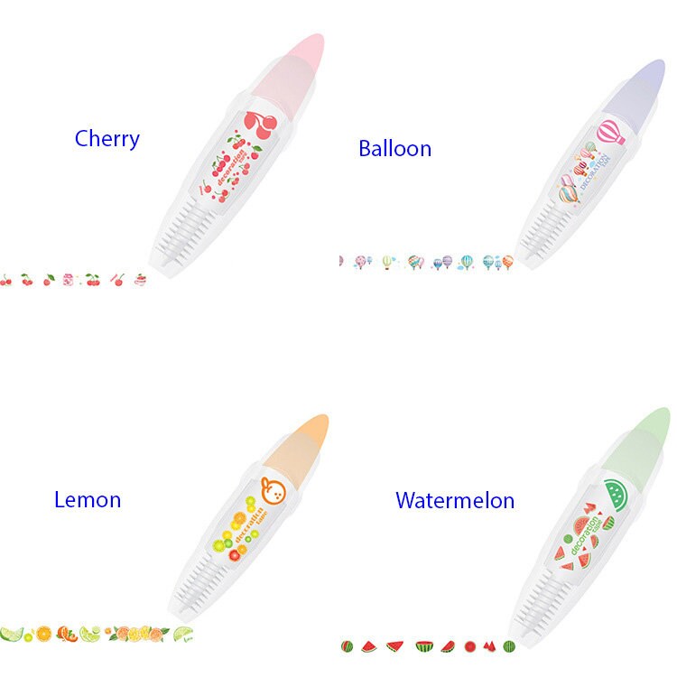 Decorative Correction Tape, Creative Cartoon Pattern, Sticker Pen for ...