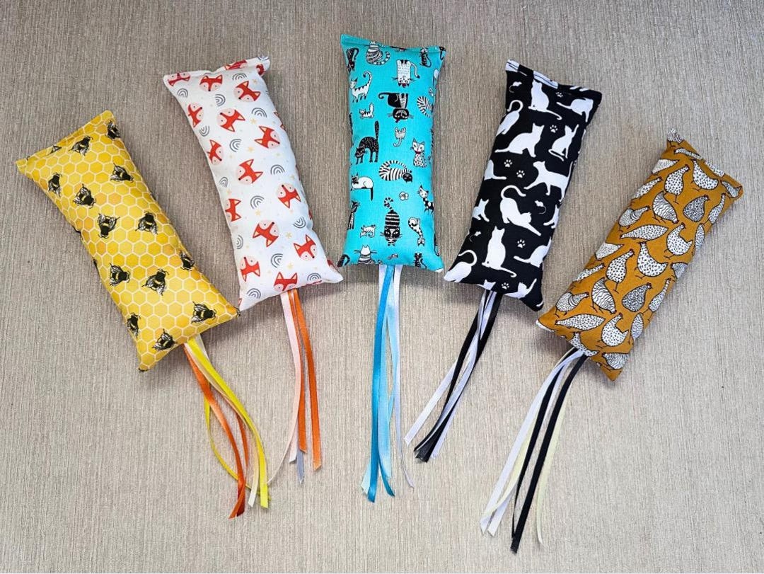 Catnip Kicker Toy | Cat Gift With Ribbons | Kicker Cat Toy With Catnip ...