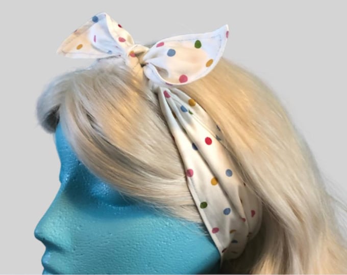 Vintage Scarf, Colourful Large Scarf, Vintage Head Scarf, Hair Scarf ...