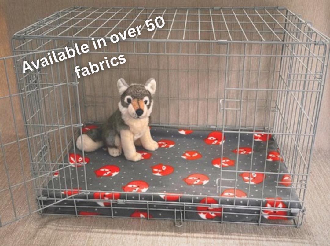Elasticated Polar Fleece Dog Crate Blanket: Dig Proof, Handmade - Etsy