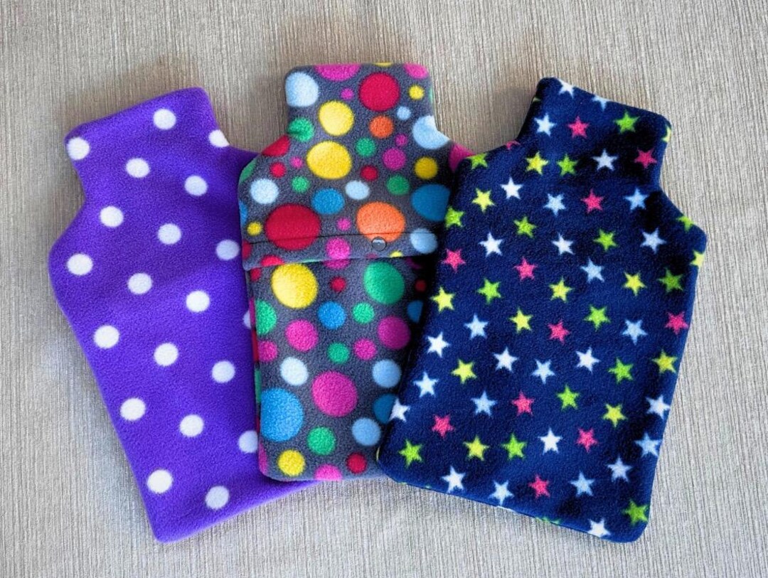Fleece Hot Water Bottle Cover: Cozy Insulated Sleeve - Etsy UK
