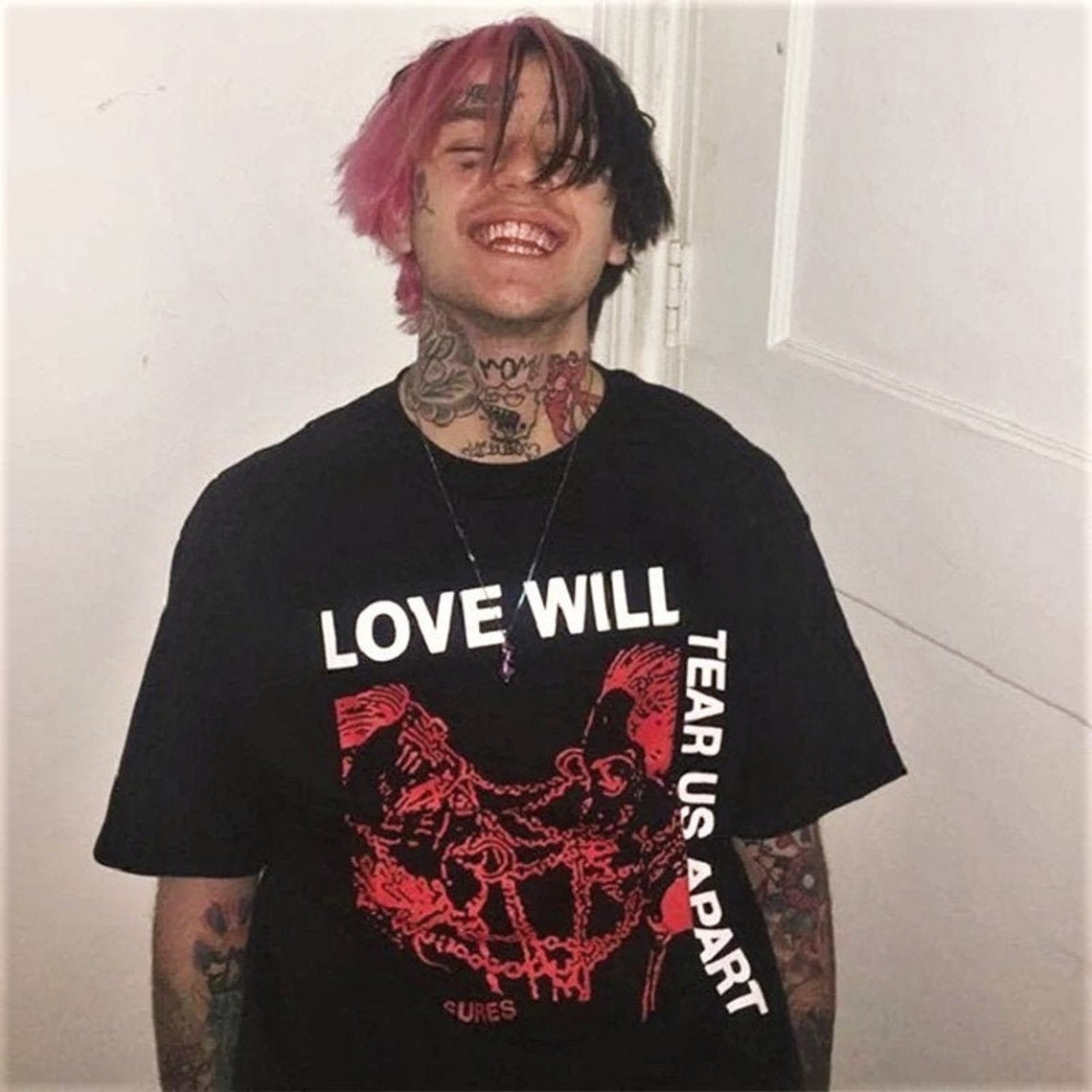 Love Will Tear Us Apart Lil Peep Tshirt Aesthetic Etsy