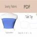 DIY Tube Top Pattern - Women Sizes XS-XL - Pdf Sewing Pattern - Print ...