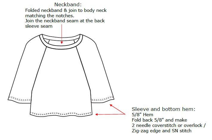 Raglan Top Sewing Pattern PDF / Women's Sizes XS to XL / Print at Home ...