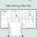 Flattering Tube Top Sewing Pattern | Shapely Side Shirring | Women's ...