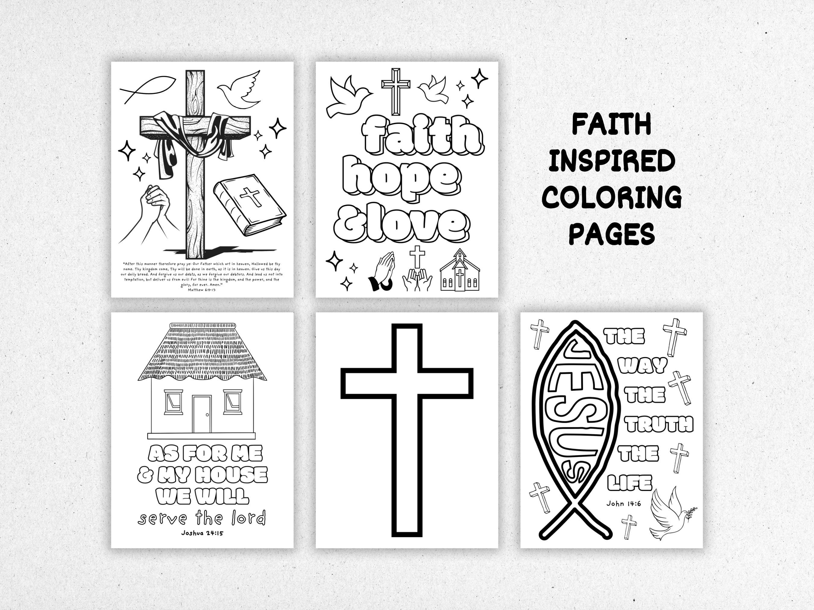 Bible Coloring Pages, Christian Color Sheets, Printable Coloring Pages ...