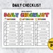 Editable Daily Checklist for Kids, to Do List, Before and After School ...