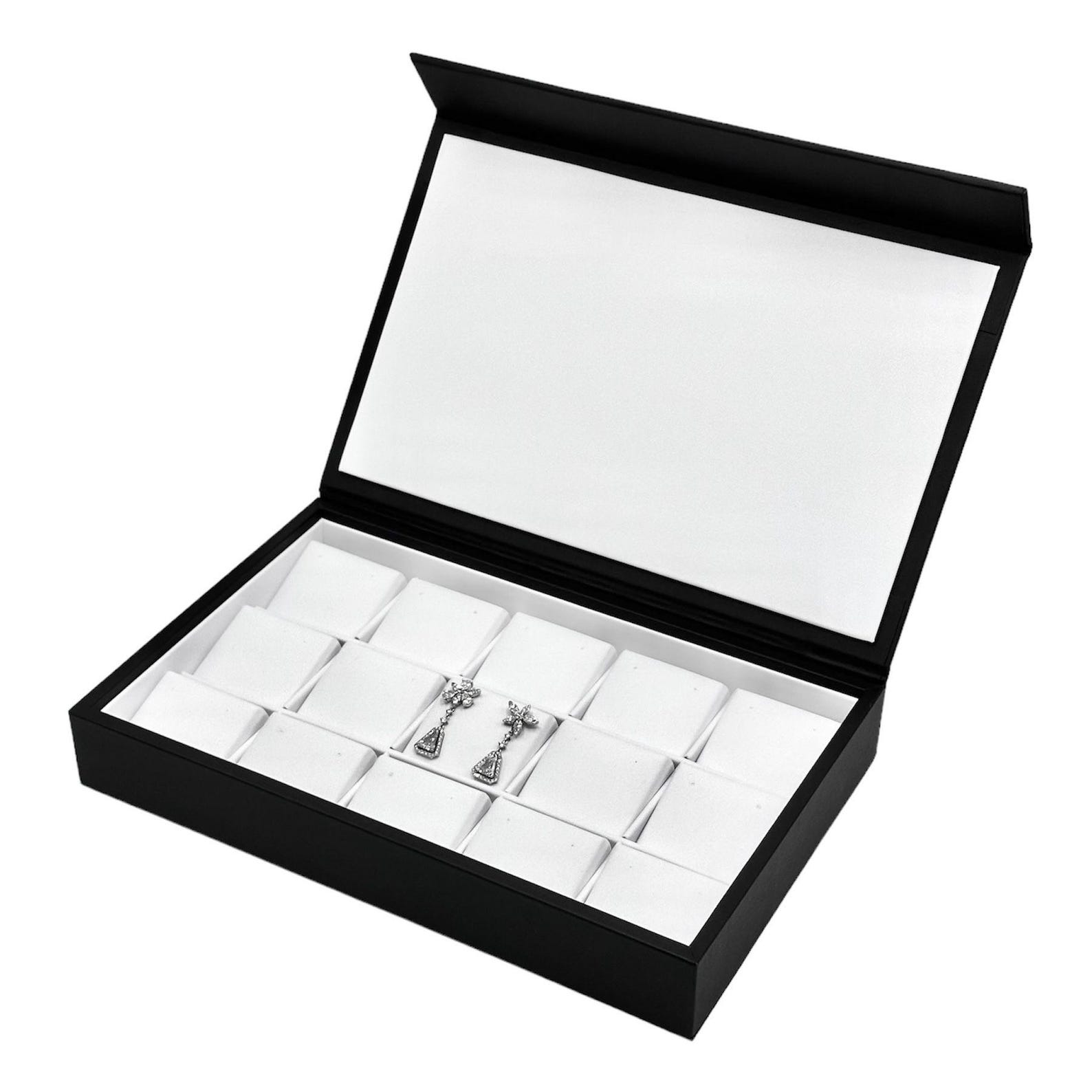 Stud Earring Box, Display Case, Stud, Earring, Jewelry Organizer, Black ...