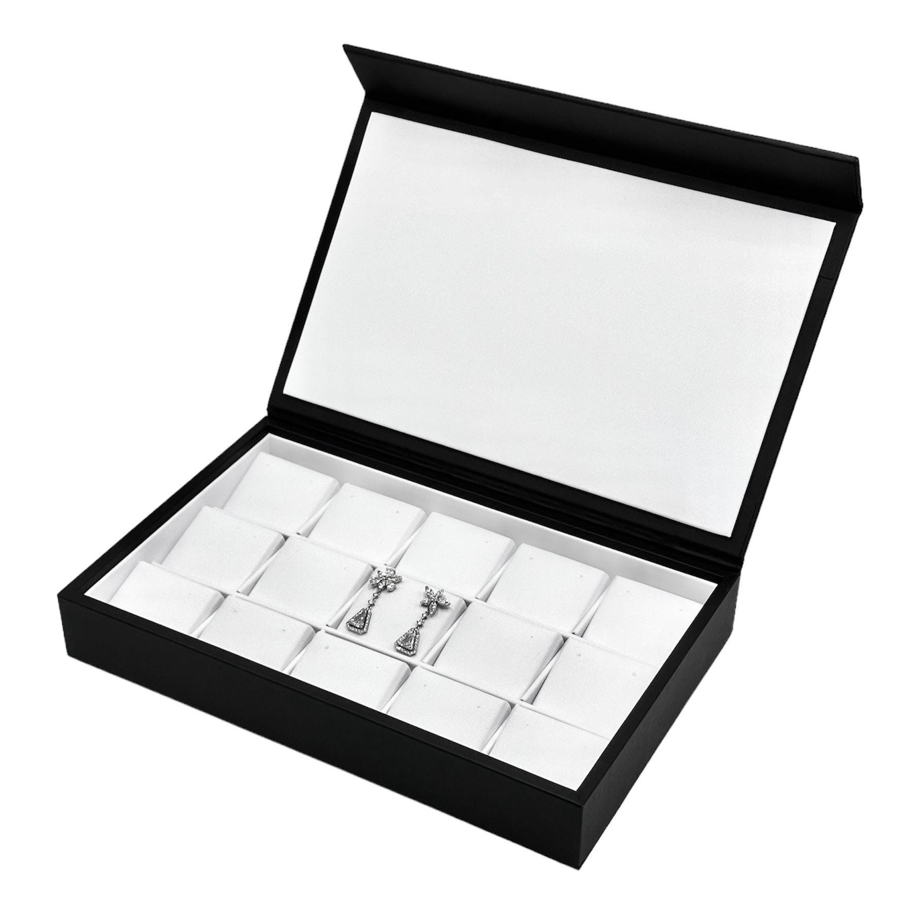 Stud Earring Box, Display Case, Stud, Earring, Jewelry Organizer, Black ...
