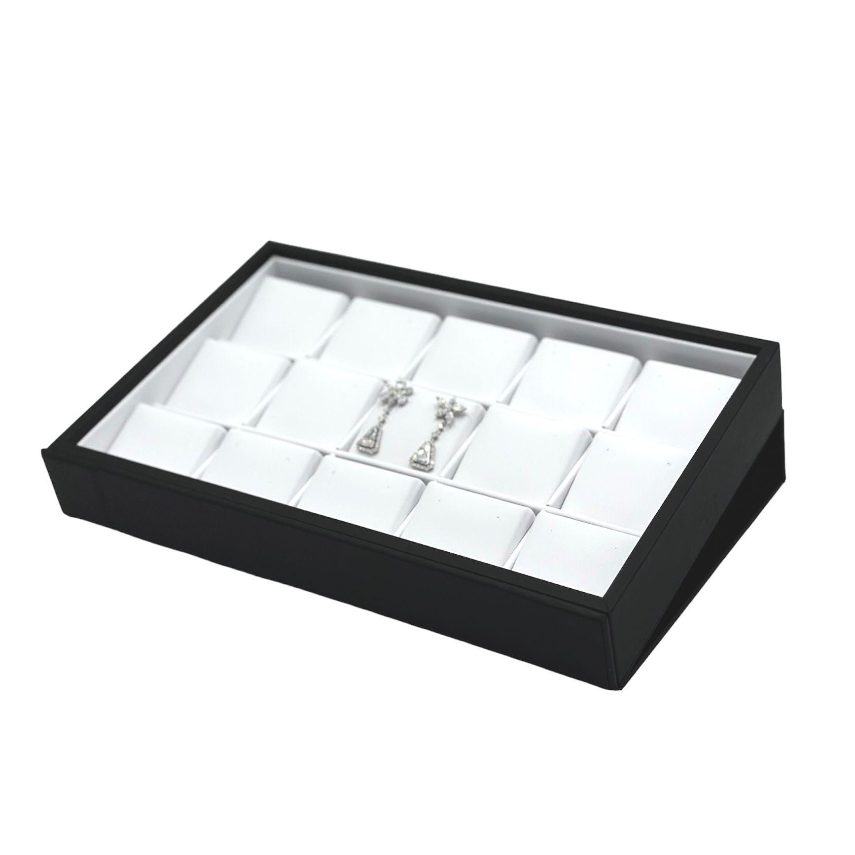 Stud Earring Box, Display Case, Stud, Earring, Jewelry Organizer, Black ...