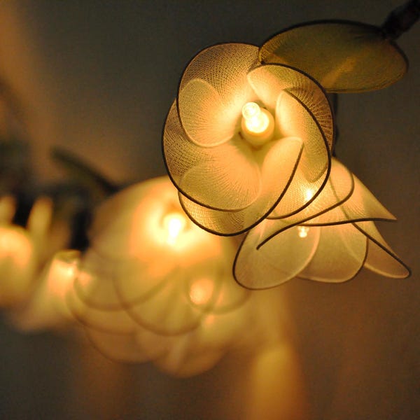 Flower String Lights - Etsy