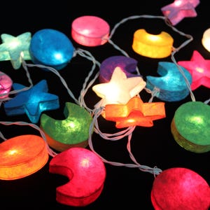Star & Moon Fairy Light Garland: Thanksgiving Decor Gift Set - Etsy