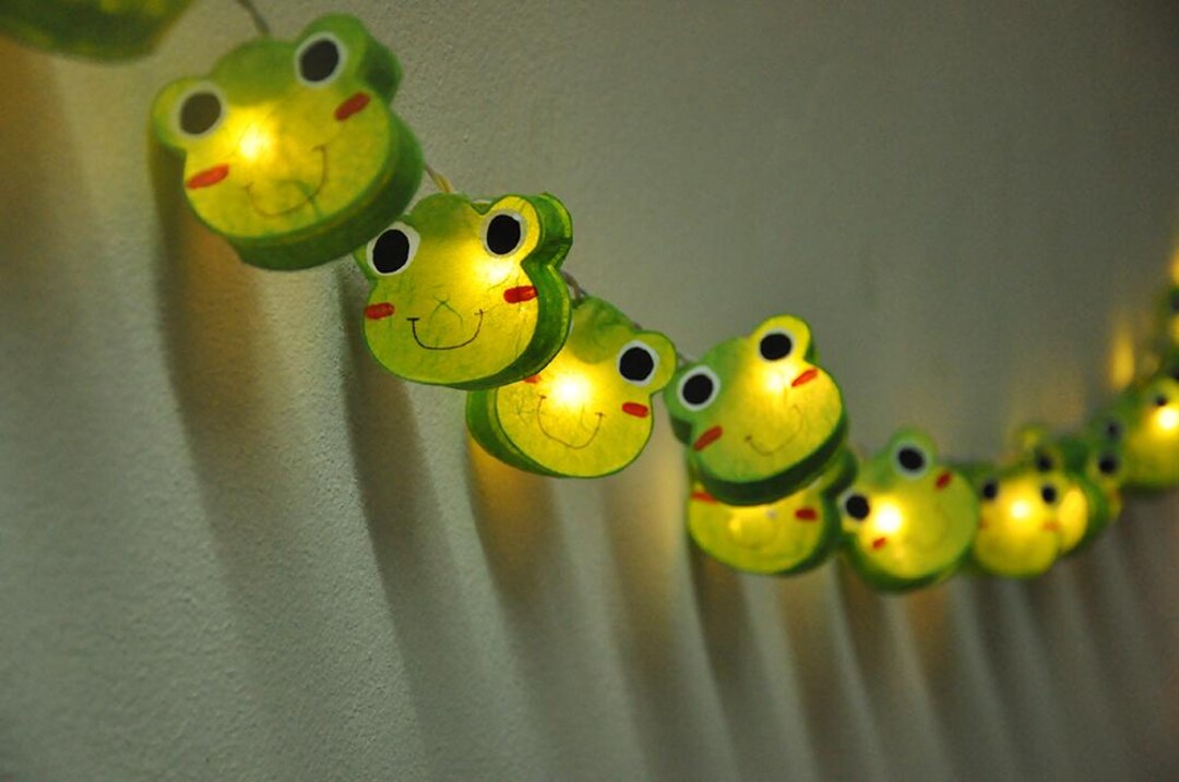 Frog Fairy Lights: Kids Room Decor, Wall Hanging Lights - Etsy
