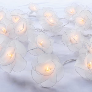 Flower String Lights Bedroom Home Decor Living Room Wall Hanging Lights ...