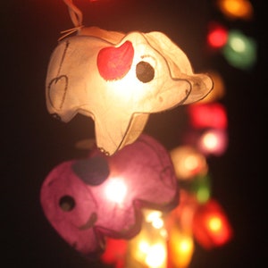 String Lights Elephant Fairy Lights Bedroom Home Decor Living Room Wall ...