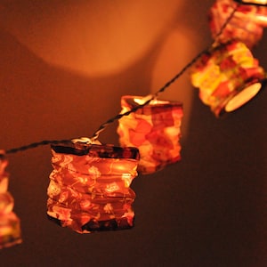 Japanese Style Gift Paper String Lights for Bedroom Fairy Lights Girl ...