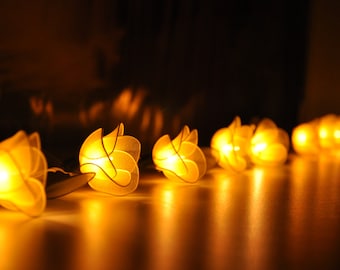 Interchangeable Crochet Flower String Lights - Etsy