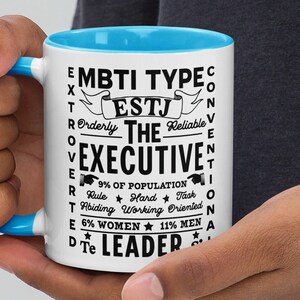 ESTJ Personality Type 11 Ounce Mug With Color Inside, MBTI Typology ...