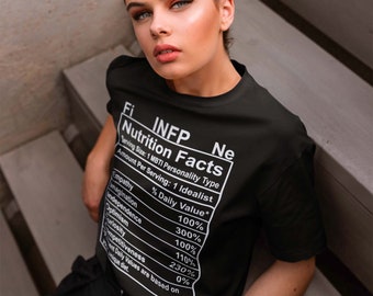 ISFP Personality Type Nutrition Label Short-sleeve T-shirt | Etsy