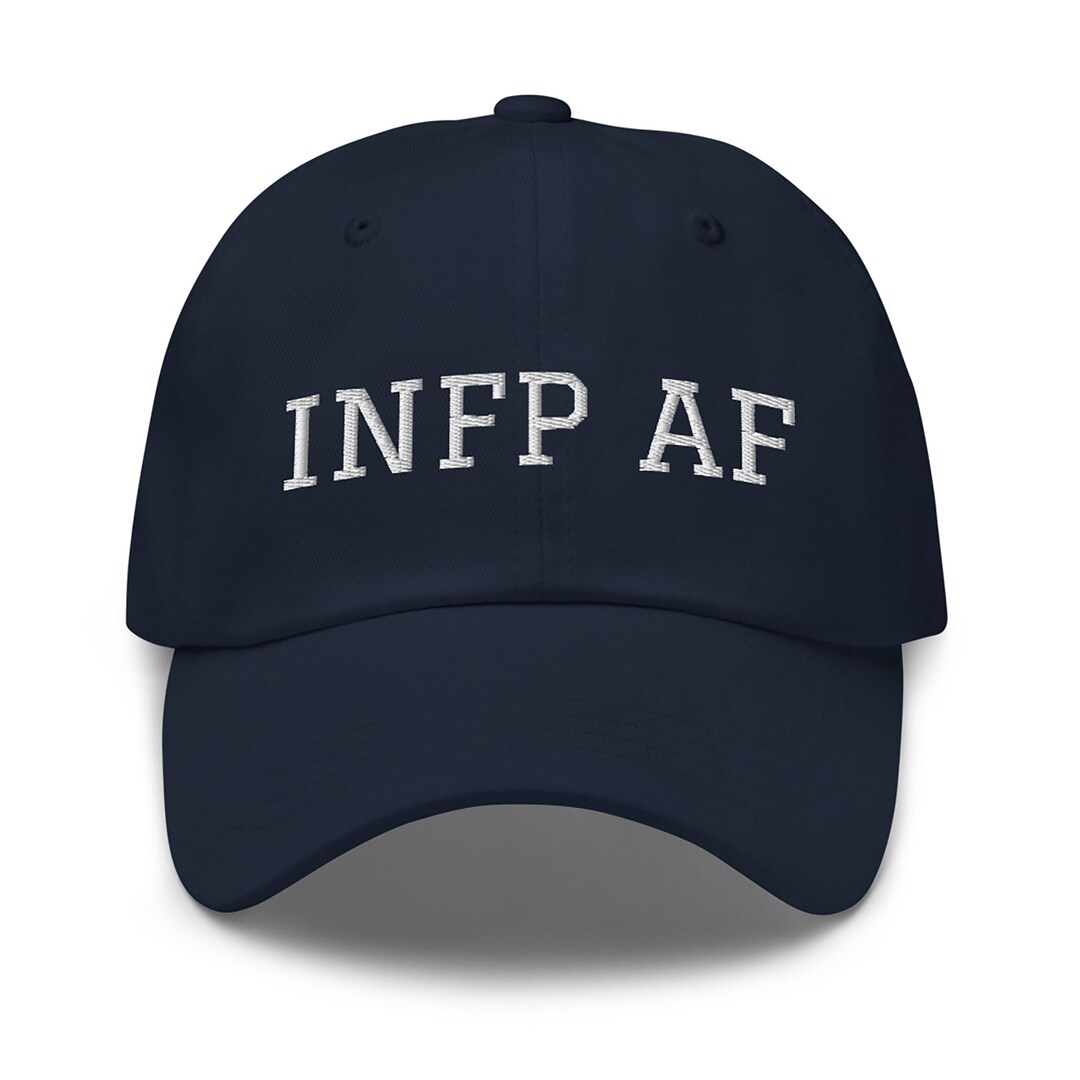 INFP Type Hat, Myers Briggs Inspired Personality Type INFP AF Baseball ...