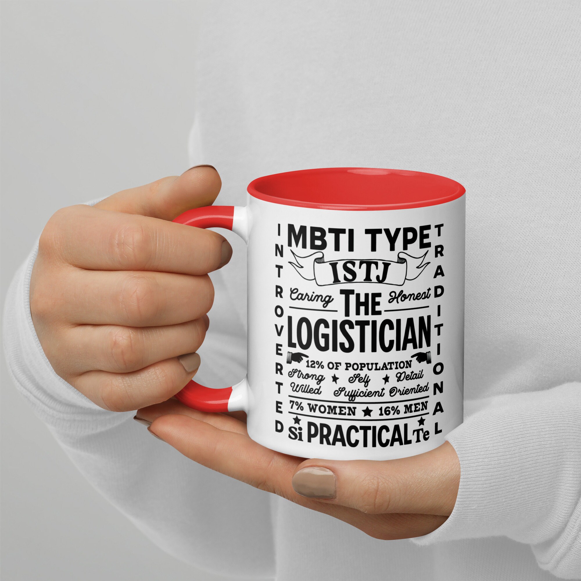 ISTJ Personality Type 11 Ounce Mug With Color Inside, Pop Psychology ...