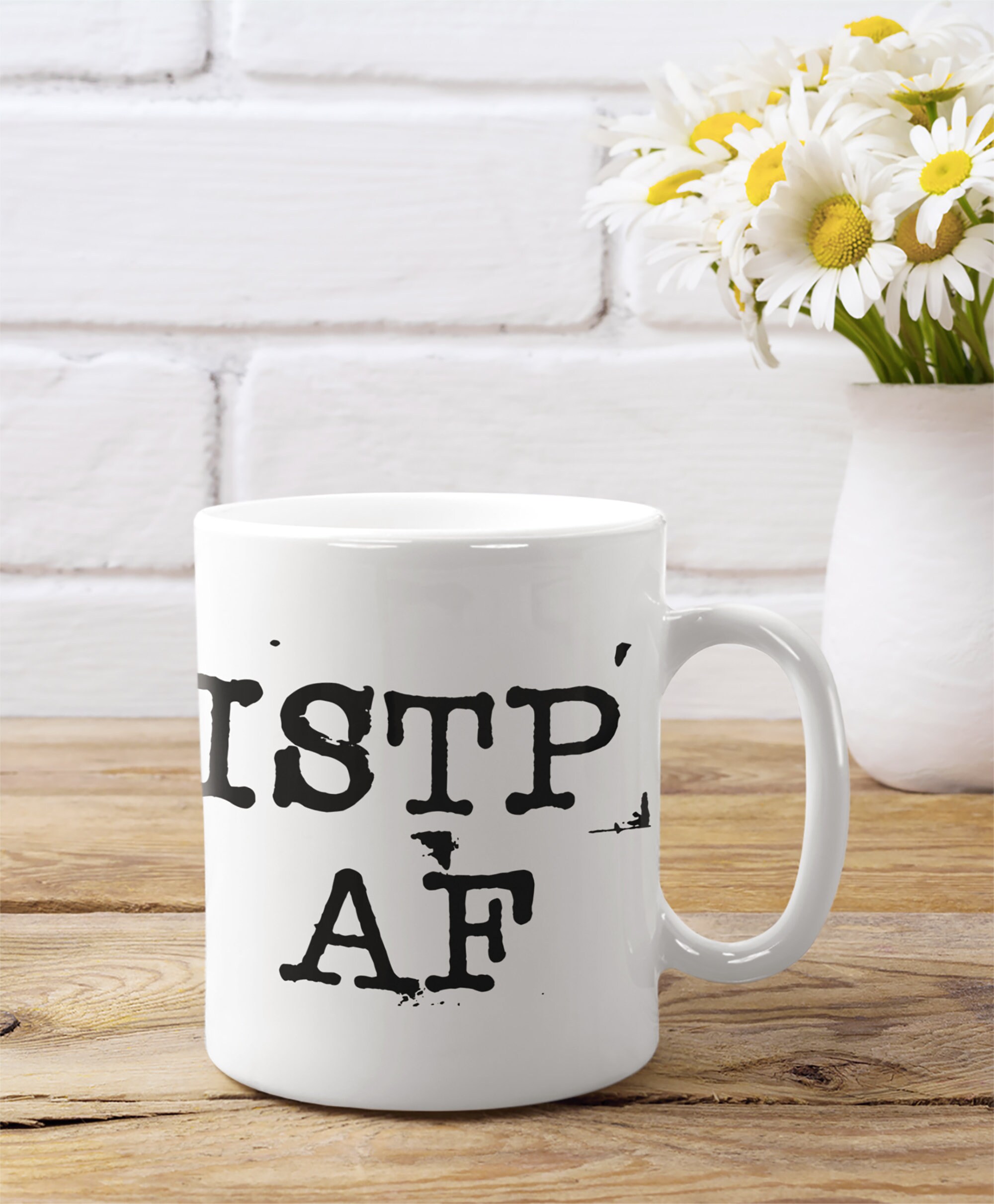ISTP MBTI Personality Type Coffee Mug With Edgy Distressed - Etsy