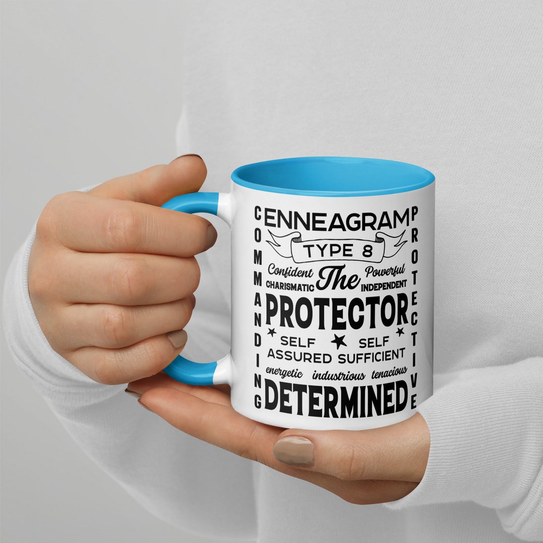 Enneagram Type 8 Ceramic Mug With Color Inside for Personality Typology ...