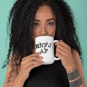 ENFJ AF Personality Type Coffee Mug for MBTI Lovers, Myers Briggs ...